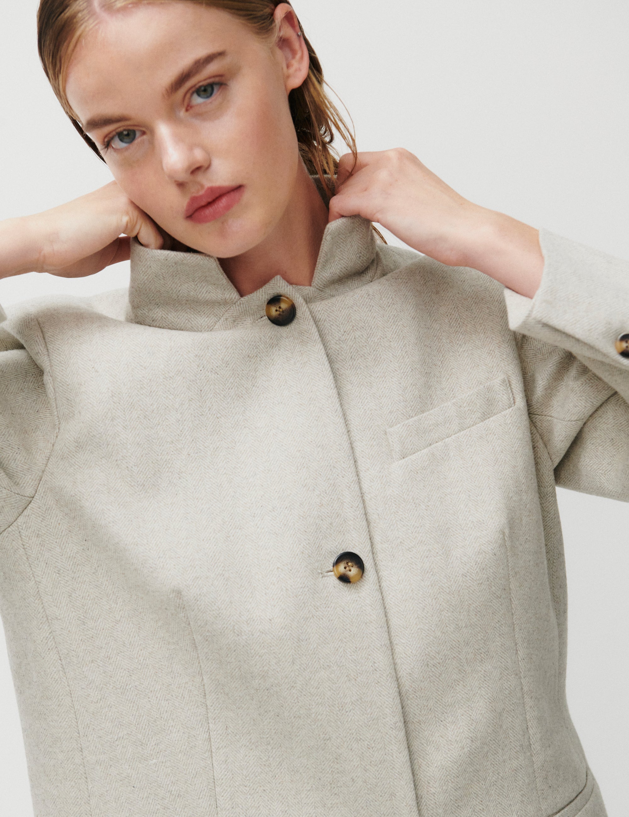 2ND Husa - Herringbone suiting - Blazer - String